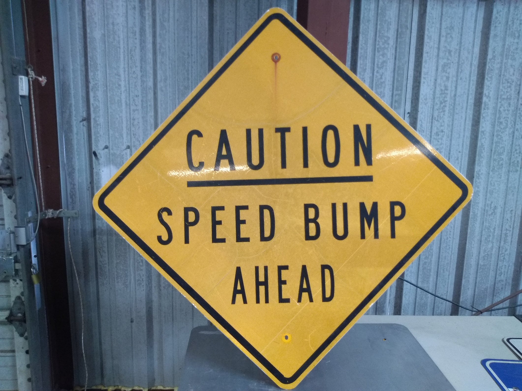 Retired Caution Speed Bump Ahead Sign Retired Street Sign - Etsy