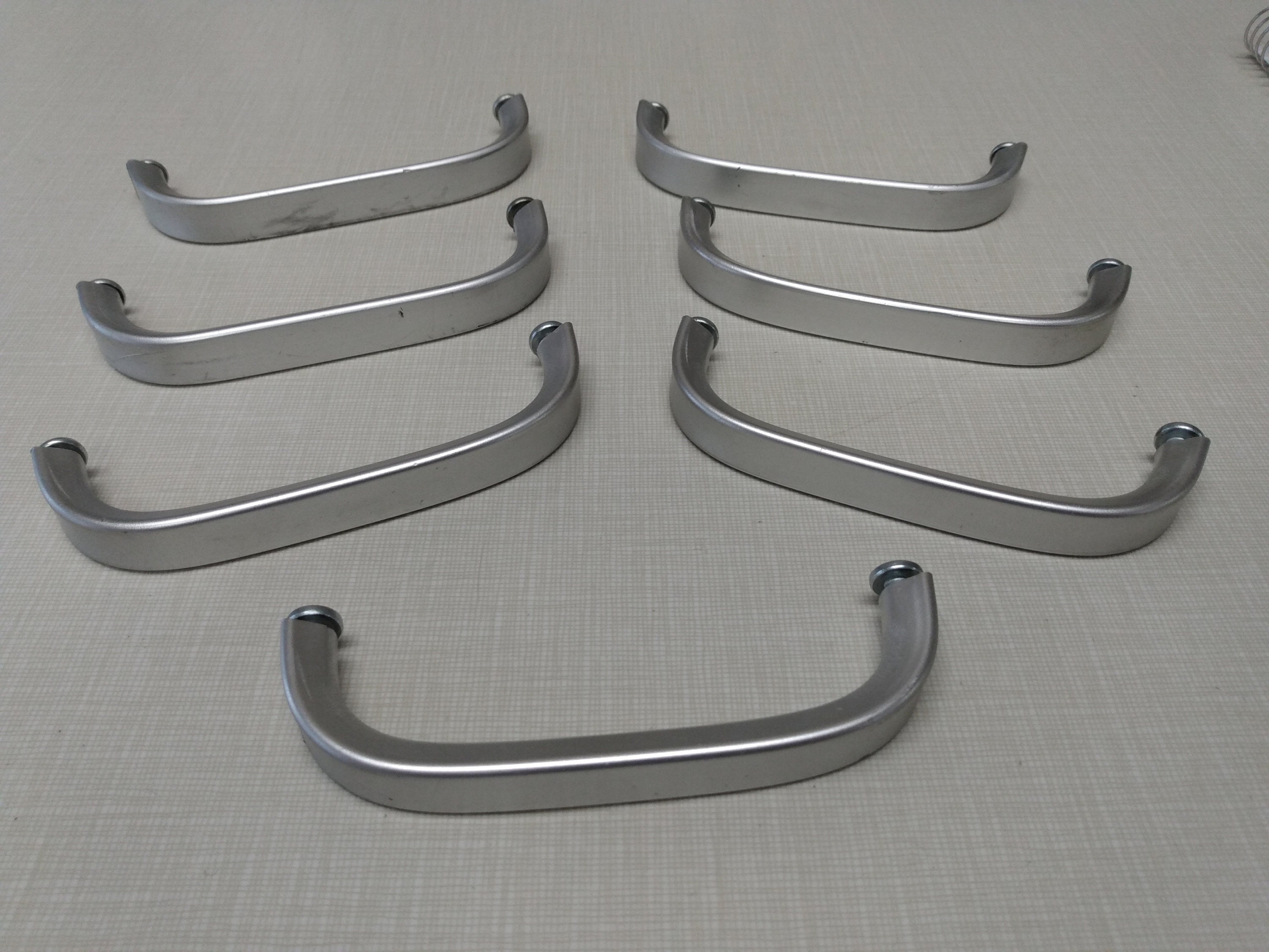 Old Steelcase Aluminum Handles, Smooth Finish, for Drawers or Doors, 3 ...