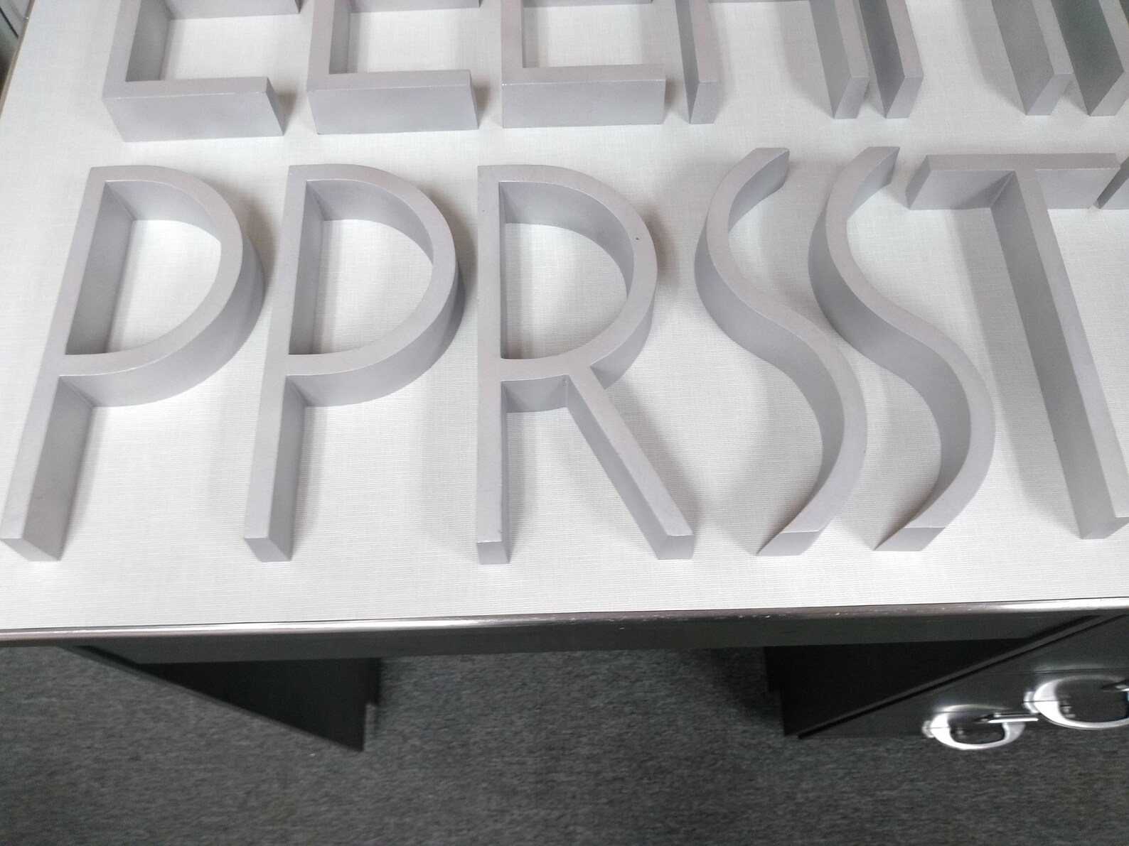 Salvage Building Sign Letters Solid Aluminum Letters Blasted - Etsy