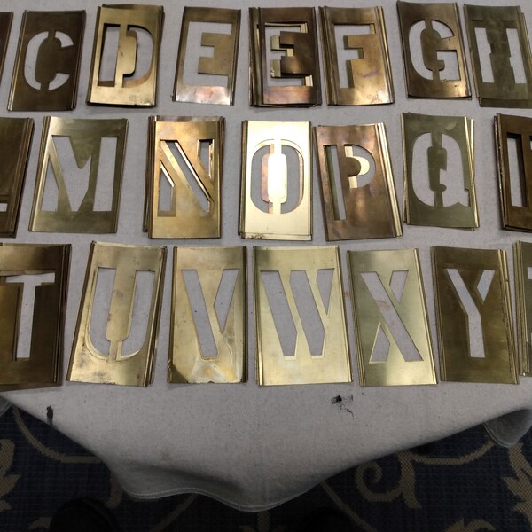1 Inch Brass Letters - Etsy