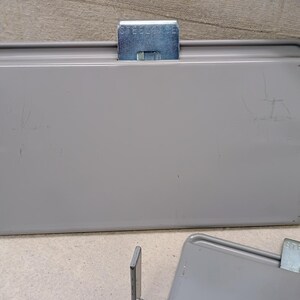 Old Steelcase File Cabinet Follower Blocks, Original Grey Finish, File ...