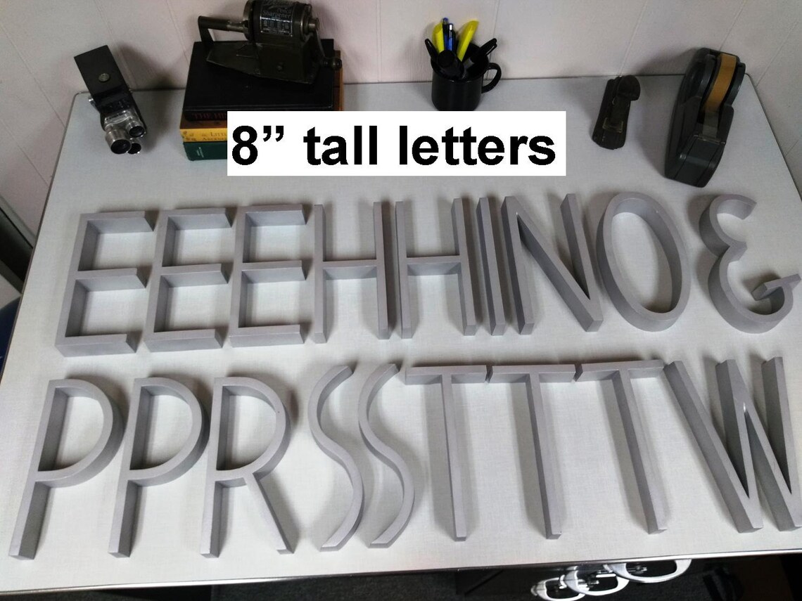 Salvage Building Sign Letters Solid Aluminum Letters Blasted - Etsy