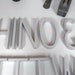 Salvage Building Sign Letters, Solid Aluminum Letters, Blasted Finish ...