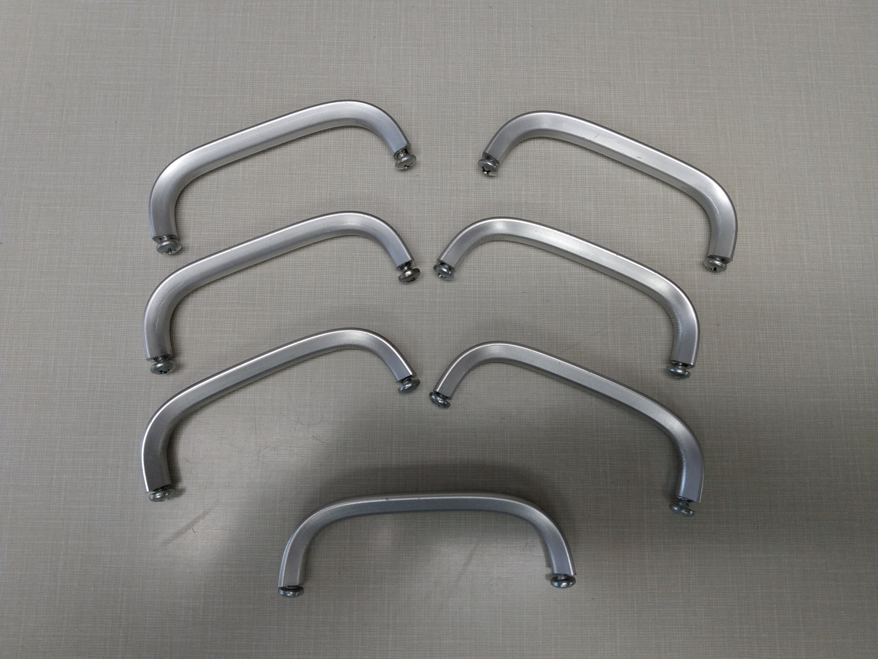 Old Steelcase Aluminum Handles, Smooth Finish, for Drawers or Doors, 3 ...
