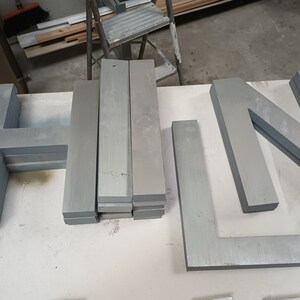 Salvage Building Sign Letters, Cast Aluminum Letters, 12-inches Tall ...