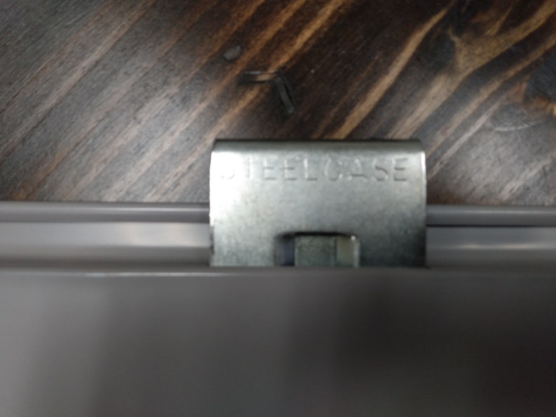 Old Steelcase File Cabinet Follower Blocks, Original Grey Finish, File ...