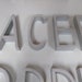Salvage Building Sign Letters, Solid Aluminum Letters, Blasted Finish ...