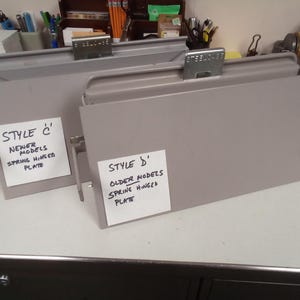 Old Steelcase File Cabinet Follower Blocks, Original Grey Finish, File ...
