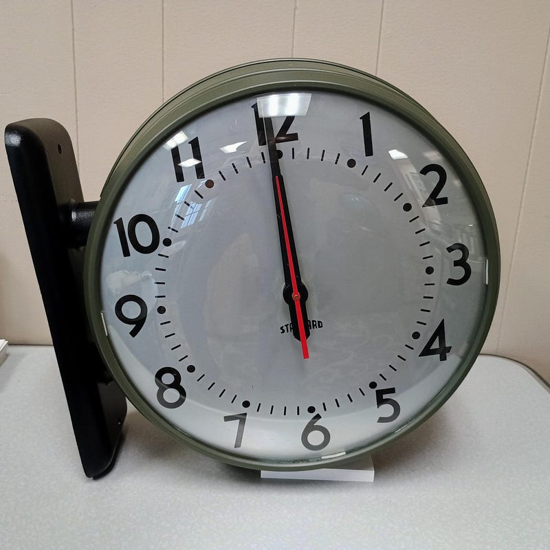 Double Sided Clock - Etsy