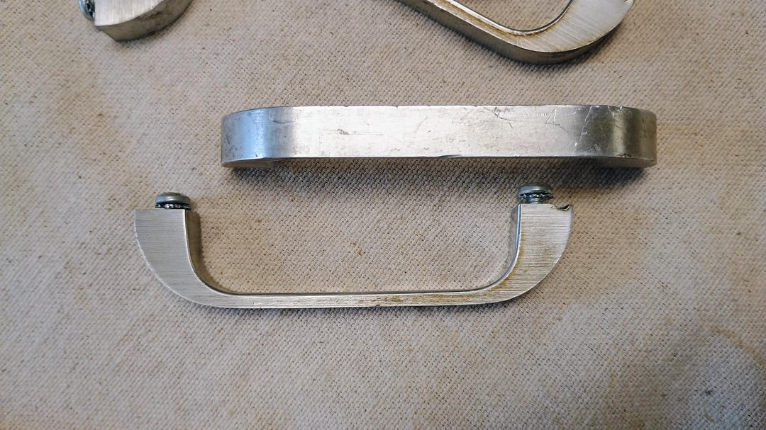 Vintage Steelcase Aluminum Handles, Light Brushed Finish, for Drawers ...