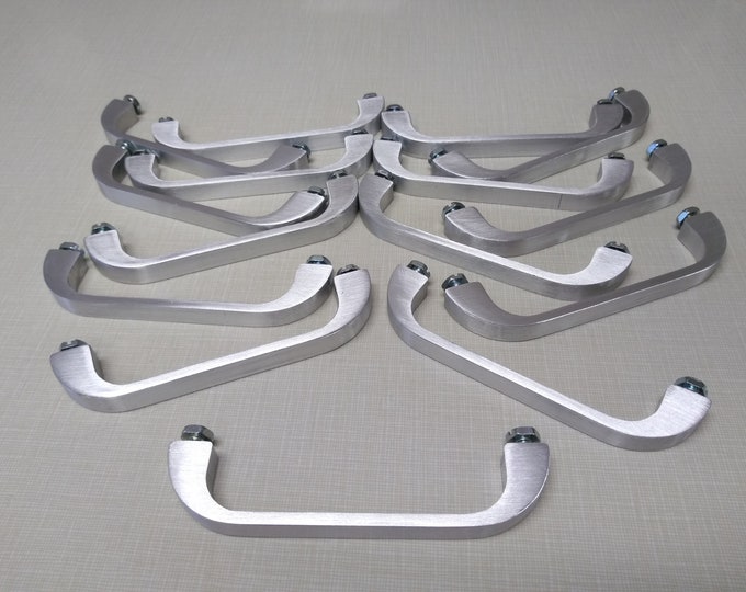 Old Aluminum Drawer Handles 1970's 80's, Brushed Finish, 4 Center to ...