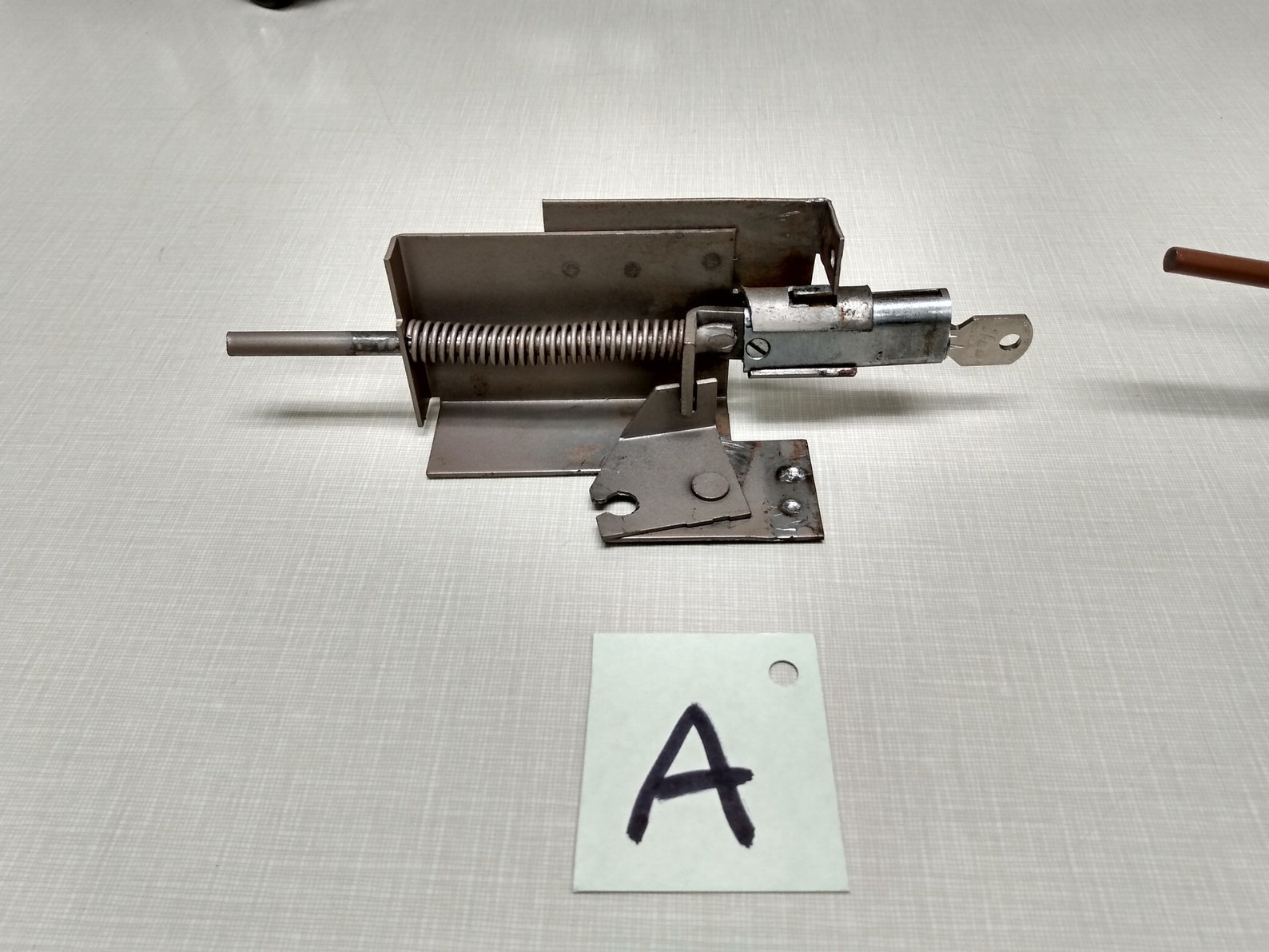 Vintage Steelcase File Cabinet Lock Mechanism Assy, Lock Assy With Key ...