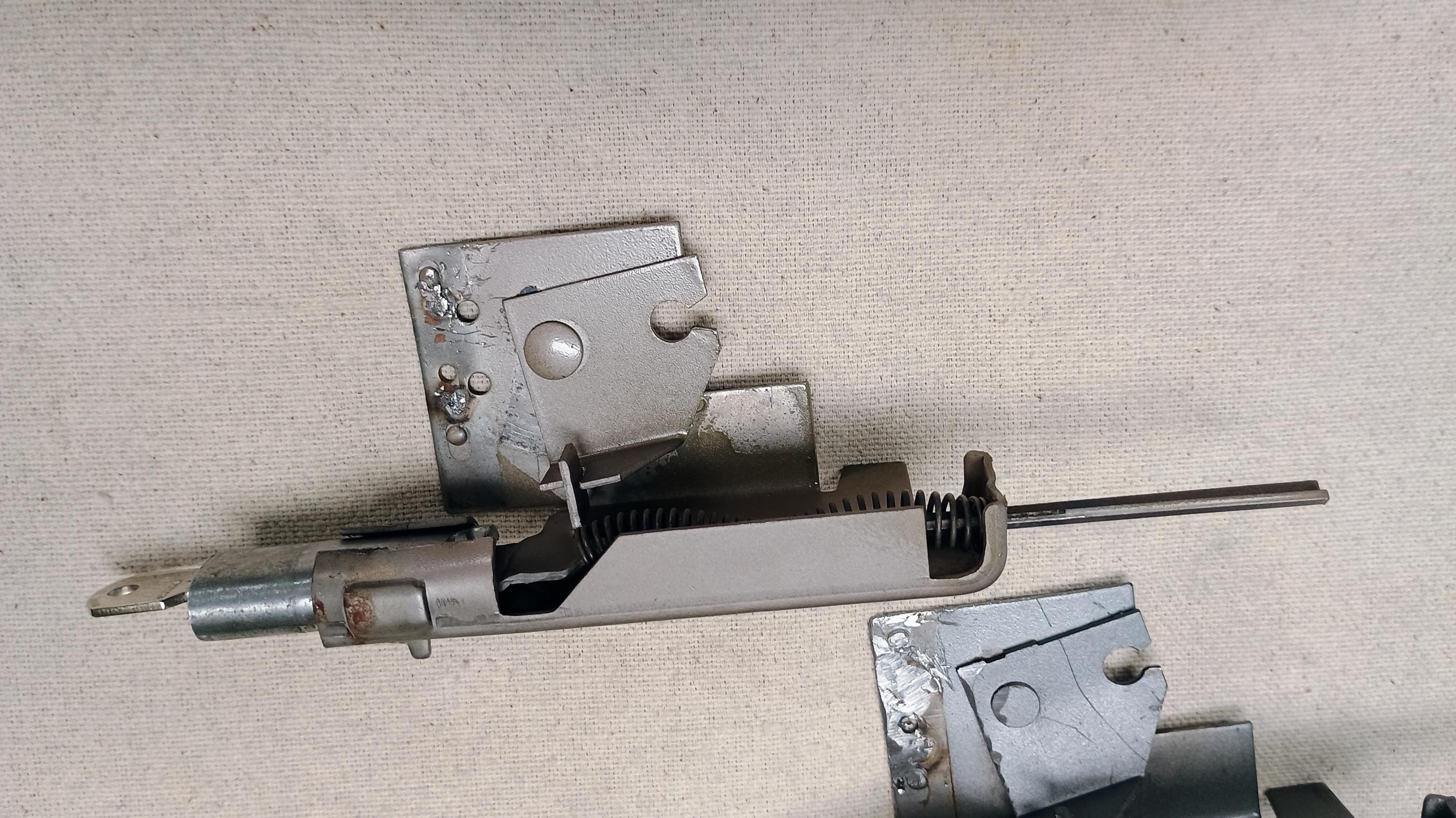 Vintage Steelcase File Cabinet Lock Mechanism Assy, Lock Assy With Key ...