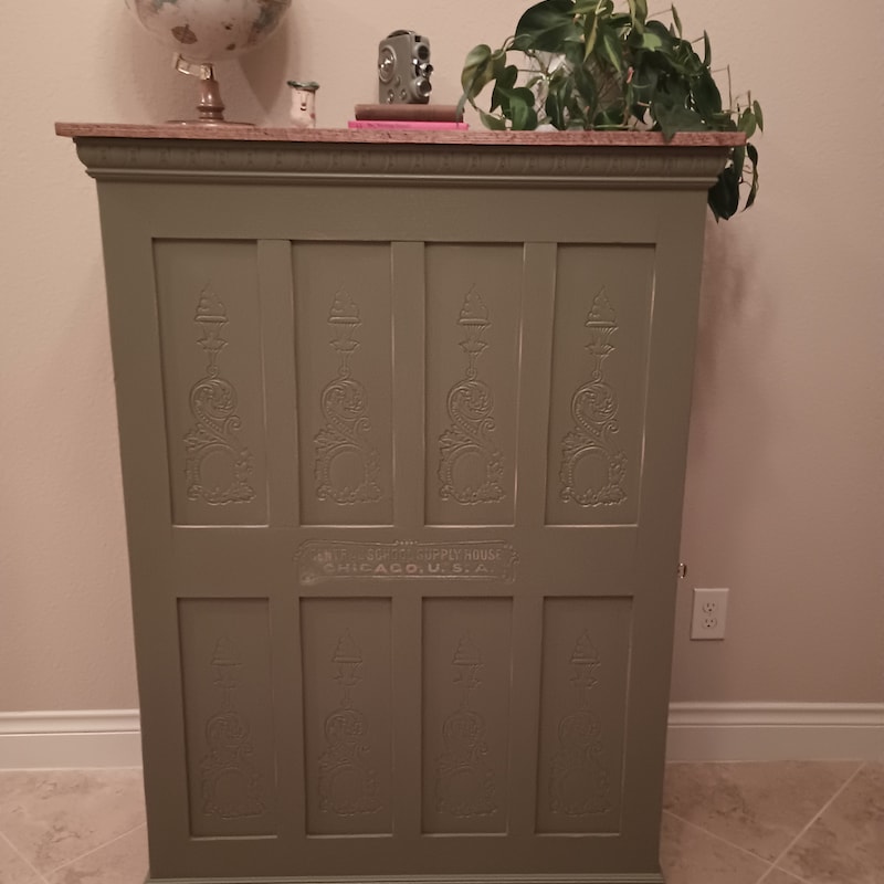 Vintage Map Cabinet - Etsy