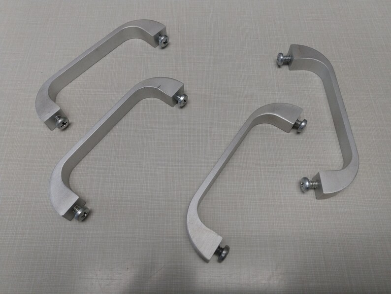 Vintage Steelcase Aluminum Handles, Light Brushed Finish, for Drawers ...
