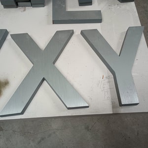 Salvage Building Sign Letters, Cast Aluminum Letters, 12-inches Tall ...