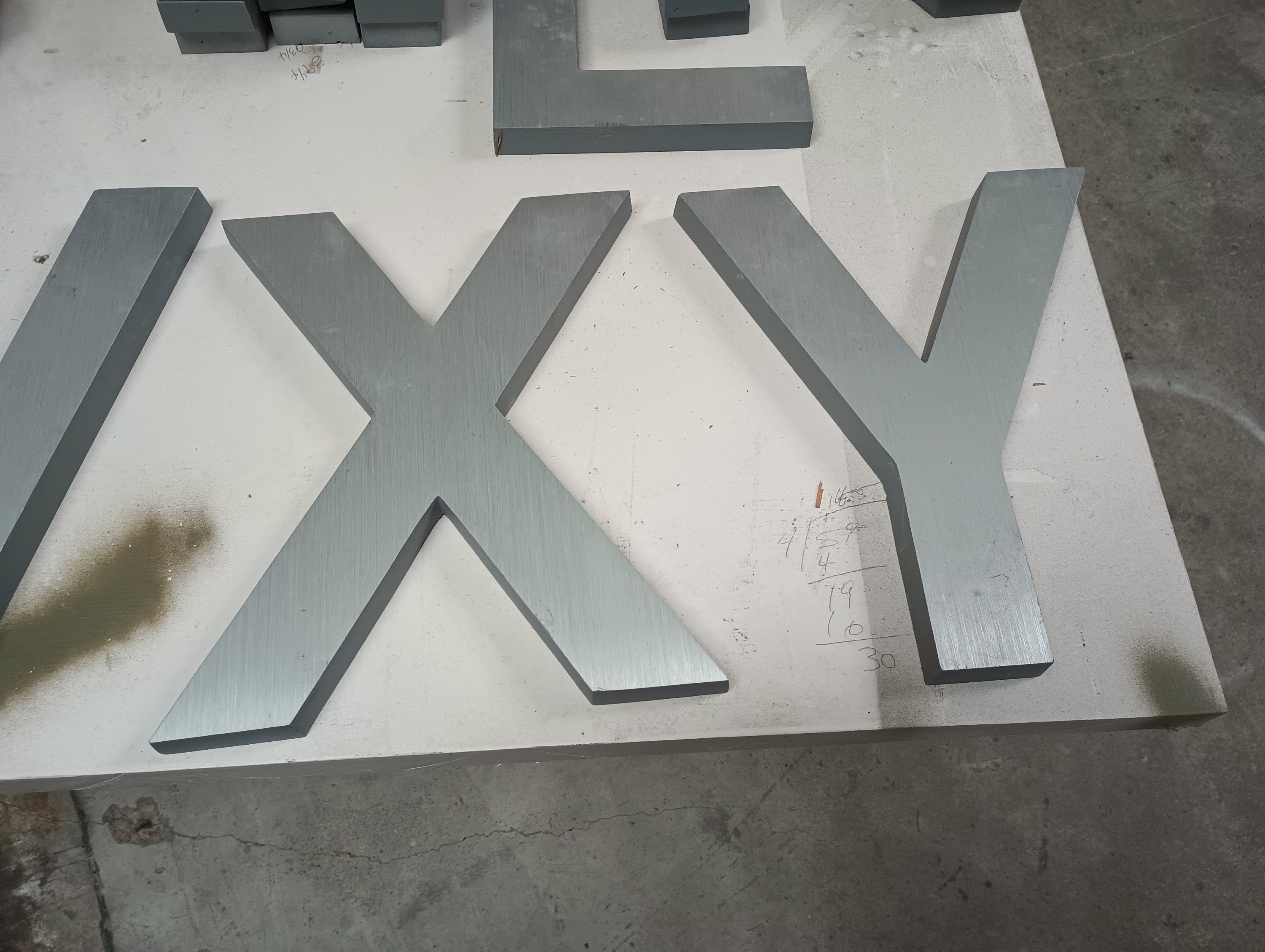 Salvage Building Sign Letters, Cast Aluminum Letters, 12-inches Tall ...