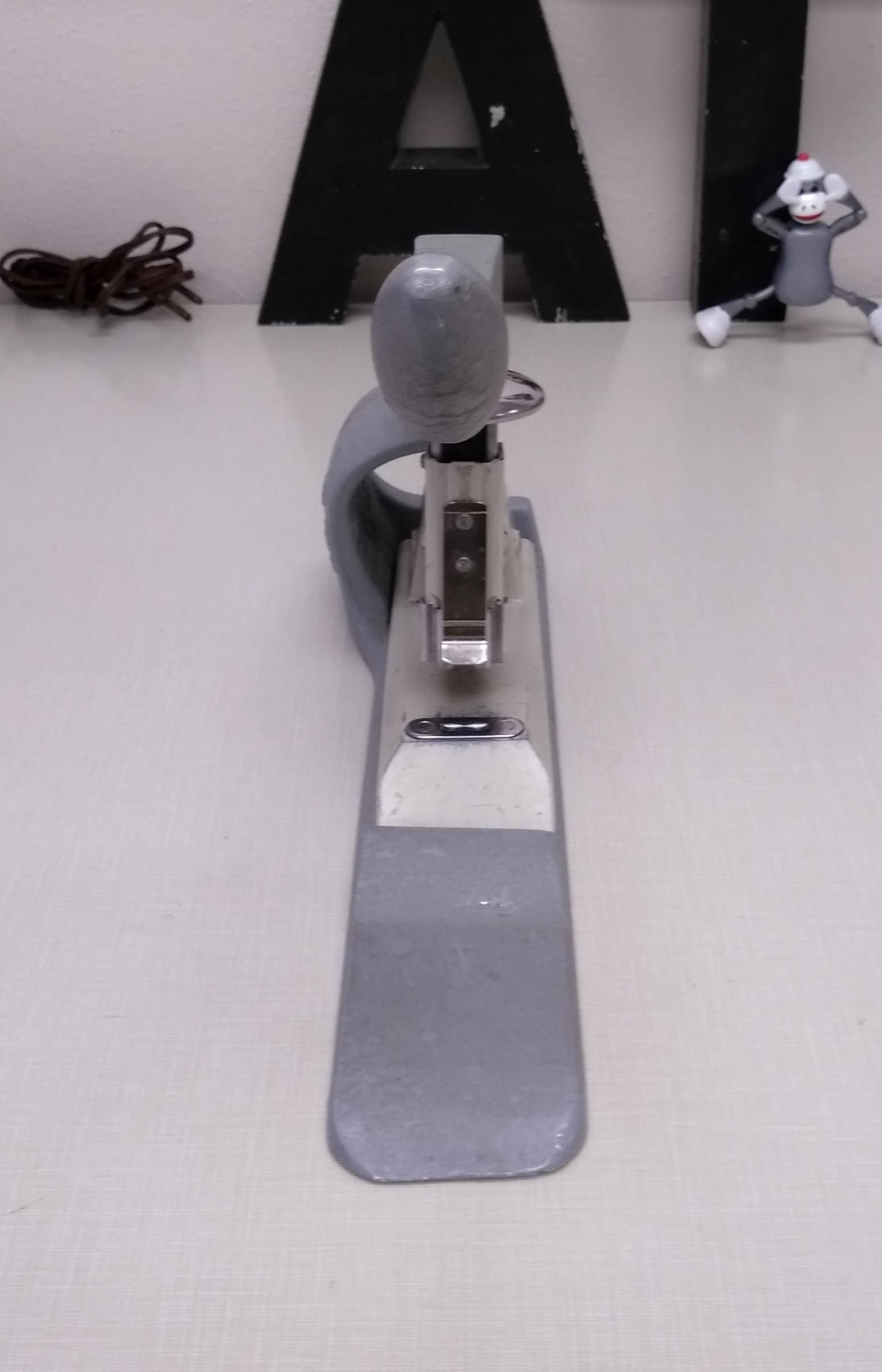 Vintage Swingline Power Lever With Stapler, Grey Aluminum Lever ...