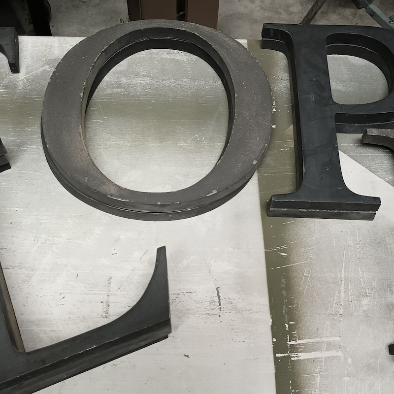 Cast Iron Metal Letters - Etsy