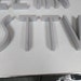 Salvage Building Sign Letters, Solid Aluminum Letters, Blasted Finish ...