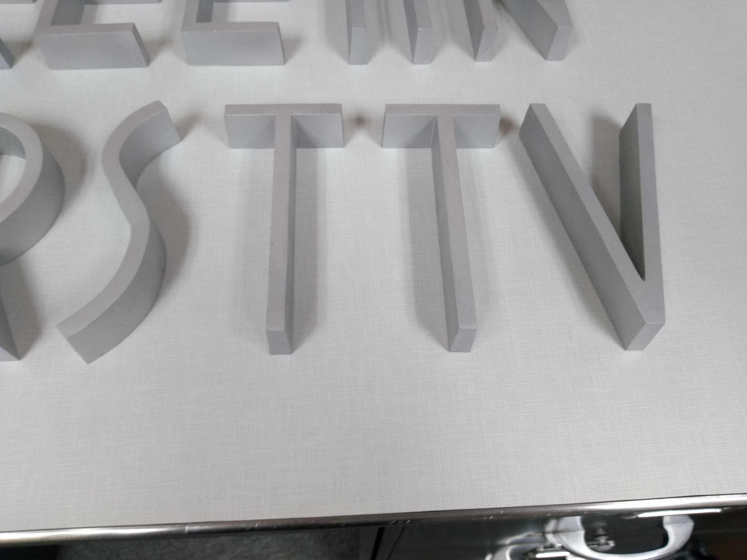 Salvage Building Sign Letters Solid Aluminum Letters Blasted - Etsy