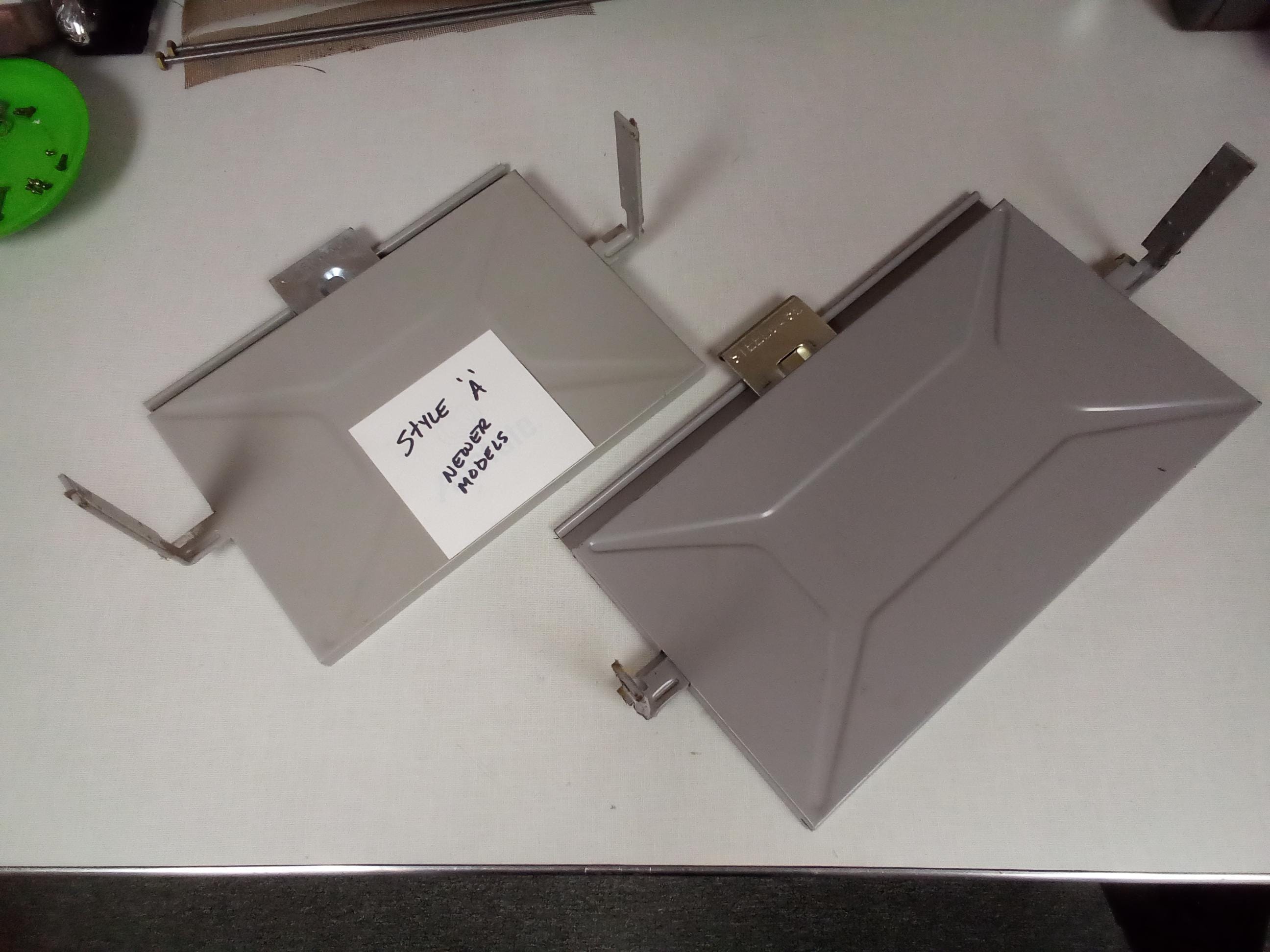 Old Steelcase File Cabinet Follower Blocks, Original Grey Finish, File ...