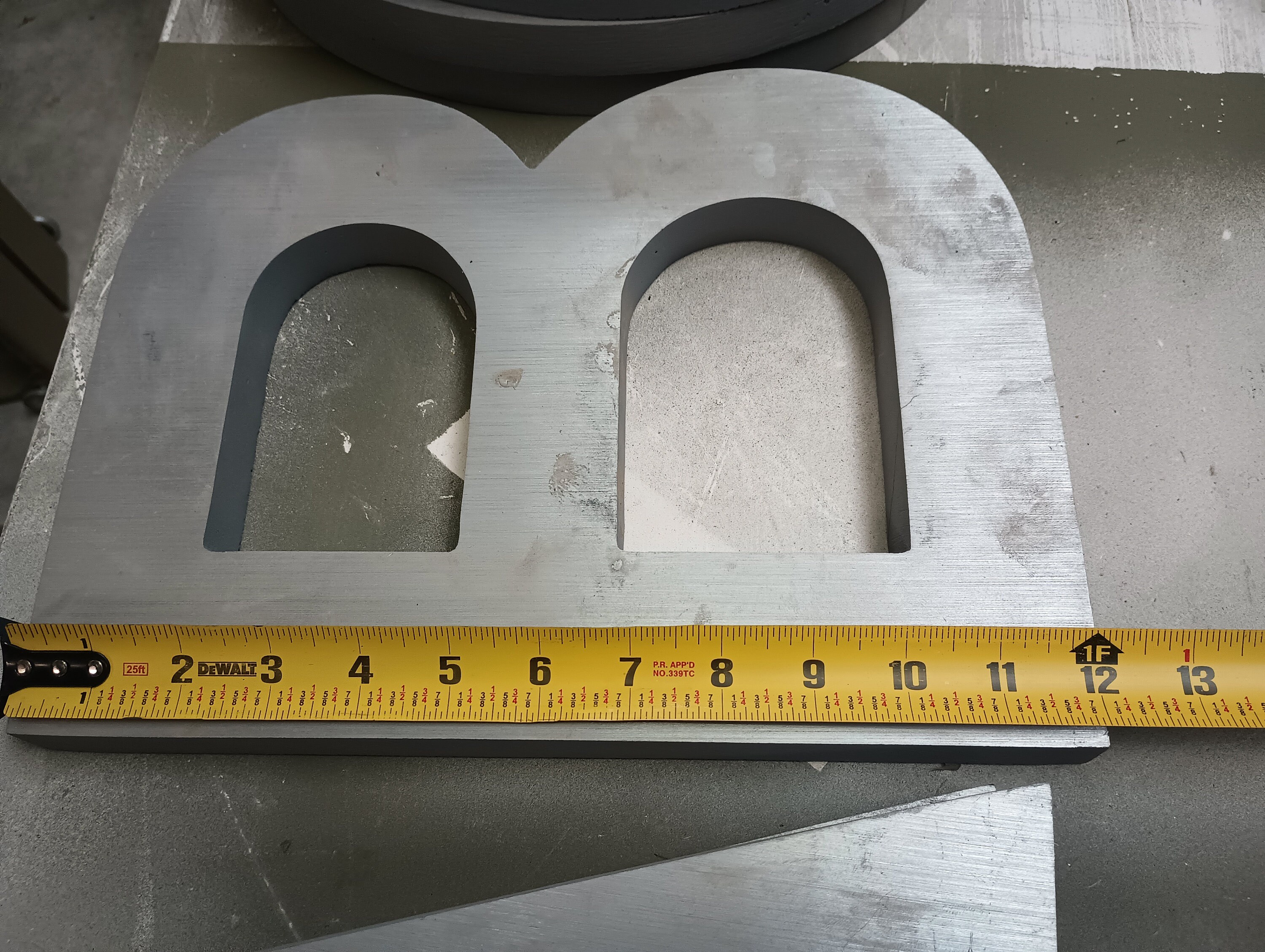 Salvage Building Sign Letters, Cast Aluminum Letters, 12-inches Tall ...