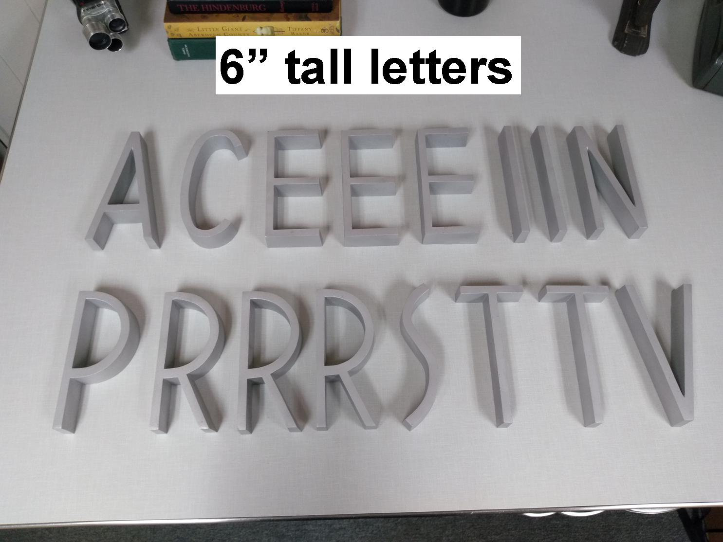 Salvage Building Sign Letters, Solid Aluminum Letters, Blasted Finish ...