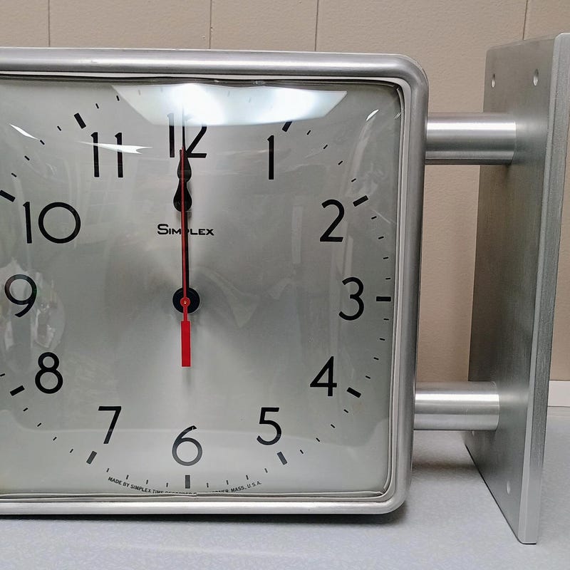 Double Sided Clock - Etsy