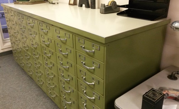 Vintage Industrial Steelcase Index Card Filing Cabinet set 49 drawer set Rare find All metal index card filing cabinets Local P U Only Etsy