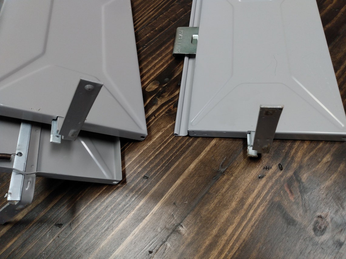 Old Steelcase File Cabinet Follower Blocks Original Grey - Etsy