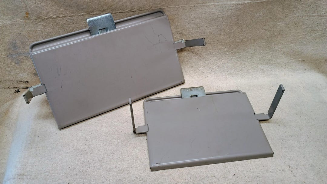 Old Steelcase File Cabinet Follower Blocks, Original Grey Finish, File ...
