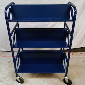 Vintage All Metal Book Cart, **local Pickup Only**, School Book Cart ...