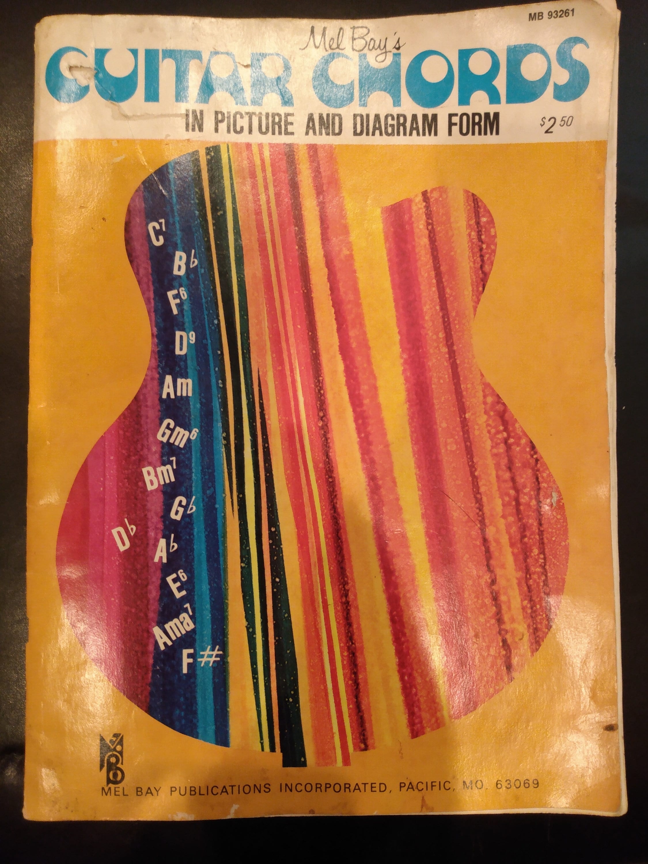 Vintage Mel Bay S Guitar Chords Book Vintage 1959 Guitar Chord Book
