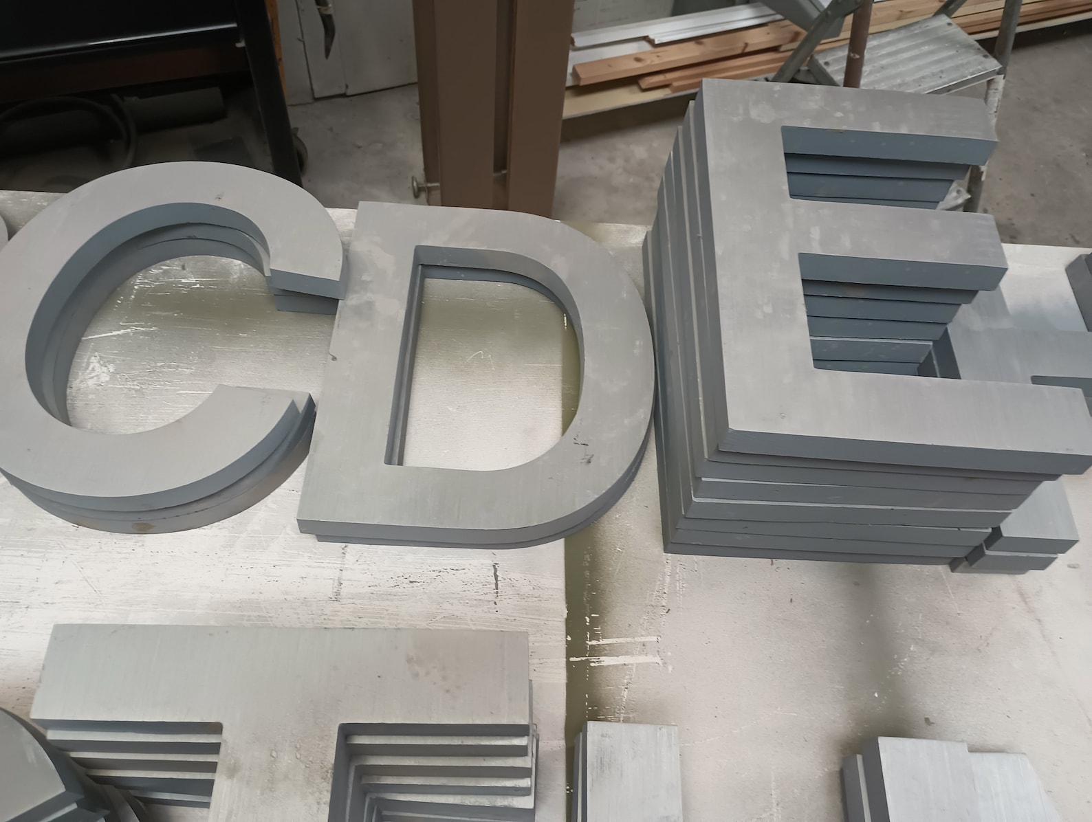 Salvage Building Sign Letters, Cast Aluminum Letters, 12-inches Tall ...