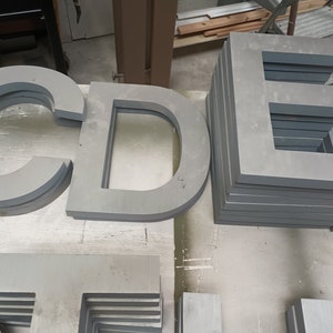 Salvage Building Sign Letters, Cast Aluminum Letters, 12-inches Tall ...