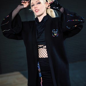 Leshi, the Forest God, Techwear Style Kimono, Haori, Holographic ...
