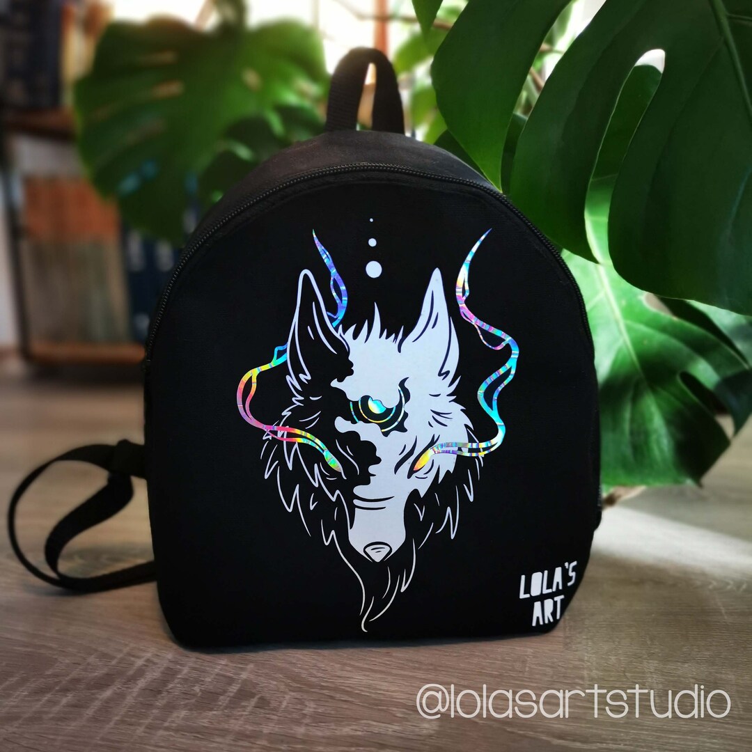 Mochila de lobo hecha a mano Regalo perfecto para amantes de los ...