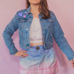 Boba Tea Jacket Cat Jacket Boba Cat Boba Embroidery Charm - Etsy