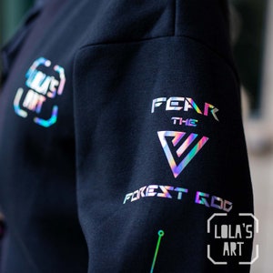 Leshi, the Forest God, Techwear Style Kimono, Haori, Holographic ...