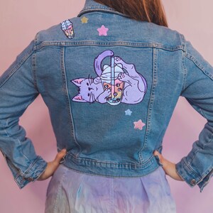Boba Tea Jacket Cat Jacket Boba Cat Boba Embroidery Charm - Etsy