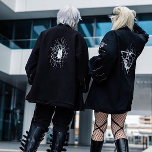 Leshi, the Forest God, Techwear Style Kimono, Haori, Holographic ...