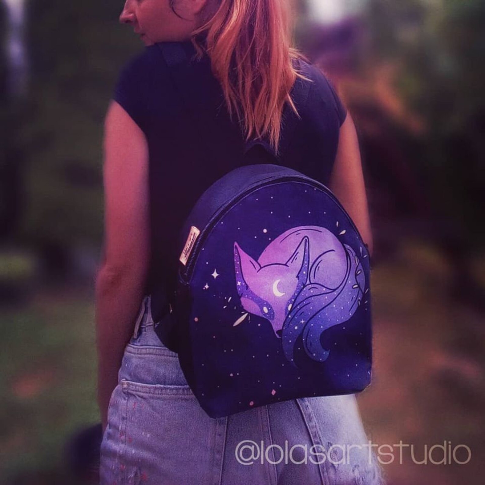 Handmade Moon Fox Backpack for Women Perfect Gift for Fox - Etsy