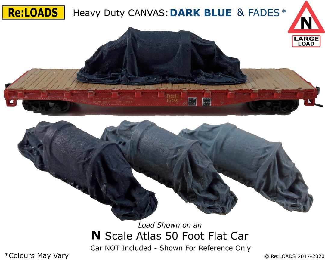 N Scale Trains Model Railroad Load Model Train Accessories Dark Blue ...