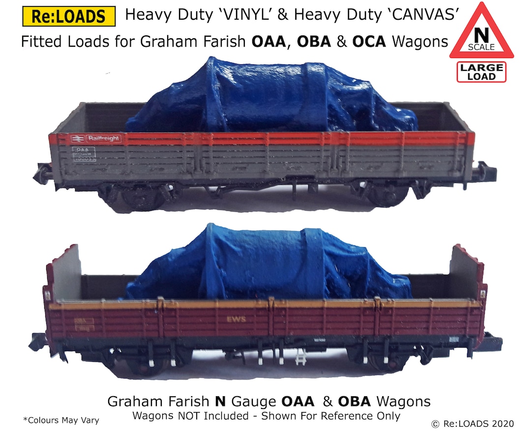 Tarped Covered Sheeted Model Railway Loads for Graham Farish N Gauge ...