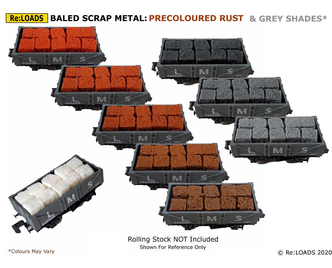 Baled Scrap Metal N Scale Loads for N Gauge Trains STEEL Load, Model ...