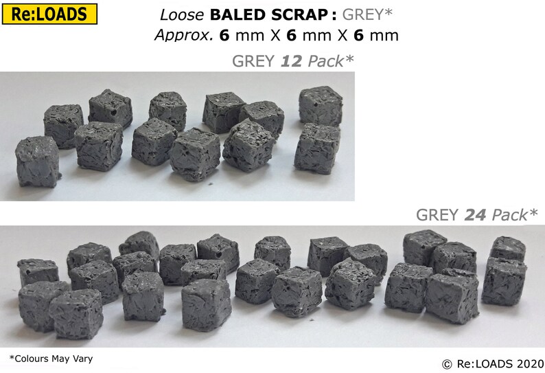 Crushed Baled 'scrap Metal' 6 Mm Loose Bales N - Etsy