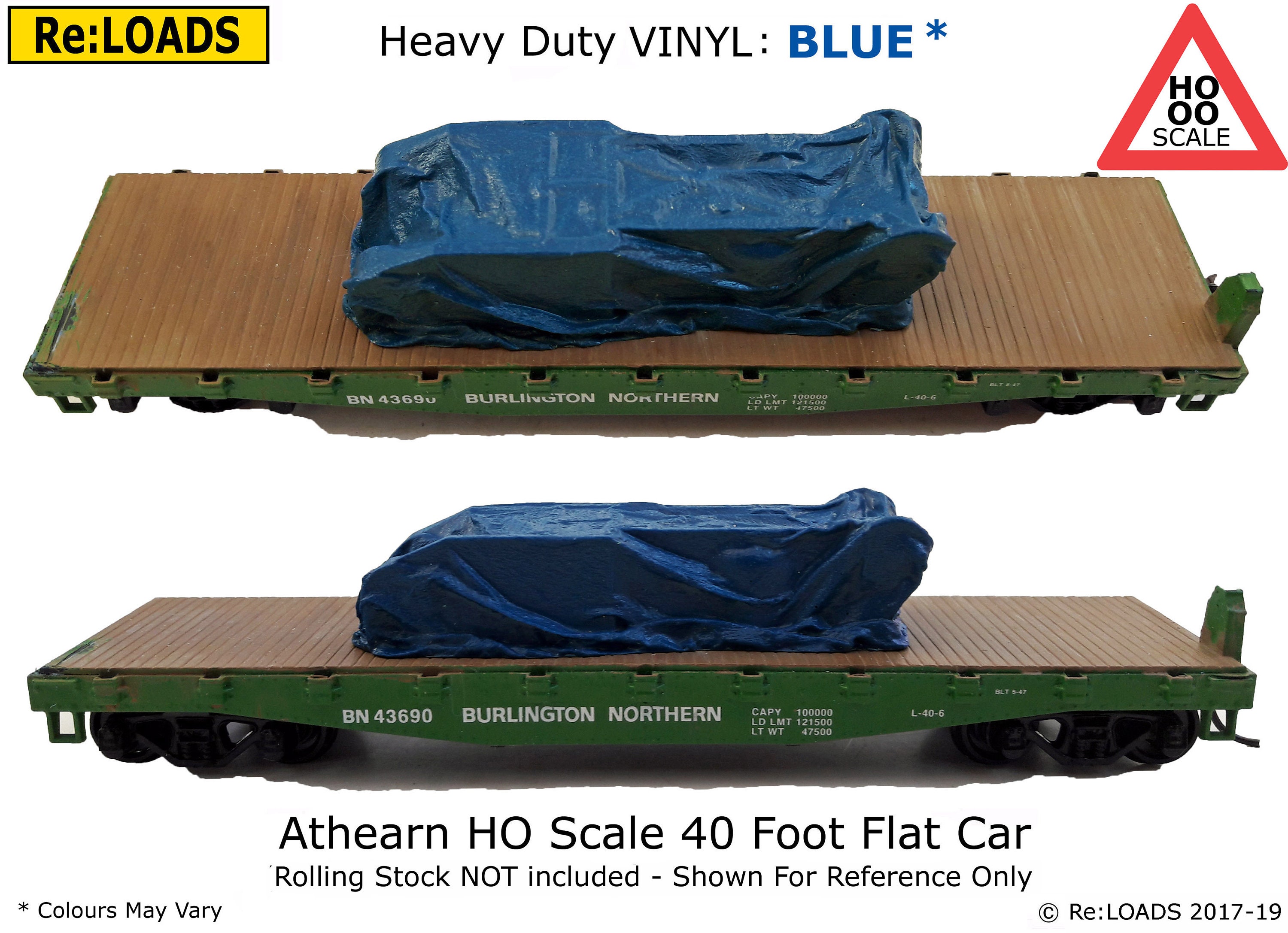 BLUE & Fades 'vinyl' Tarped Covered Sheeted Machinery Chassis Model ...