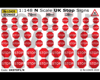 UK Road Speed Limit Signs Signage for N Gauge / N Scale and | Etsy UK