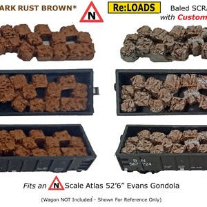 Model Railroad N Scale Trains Scrap Load Model Railway Load Crushed ...